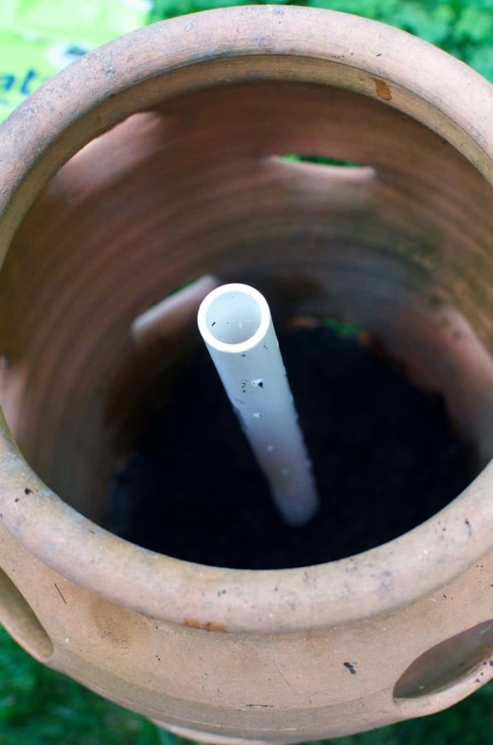 How to Make an Easy to Water Strawberry Pot