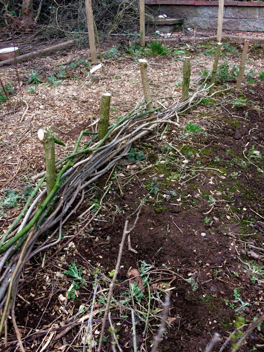How To Make a Wattle Fence With Branches