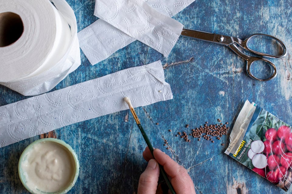 DIY Seed Tape For Perfectly Sowing Tiny Seeds